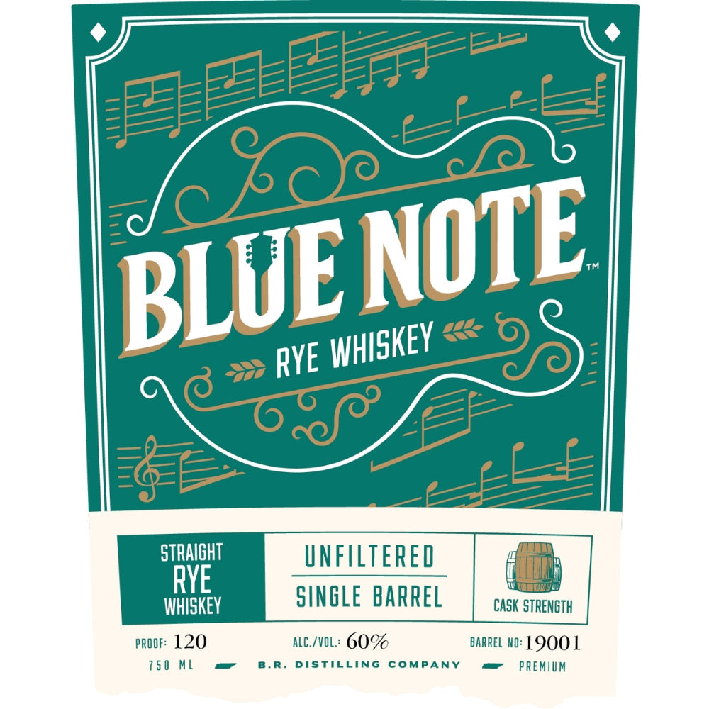 Buy Blue Note Single Barrel Straight Rye Whiskey Online – Craft City