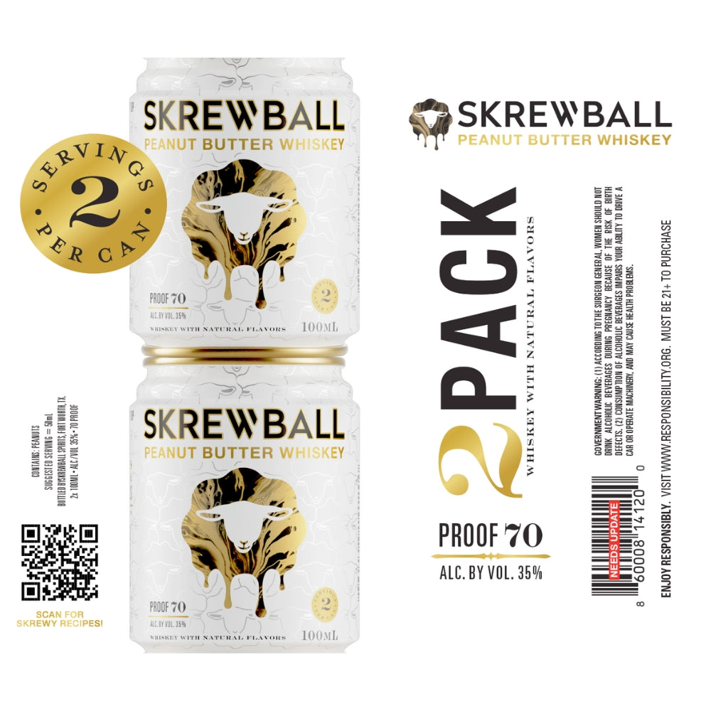 Buy Skrewball Peanut Butter Whiskey Can 2 Pack Online – Craft City