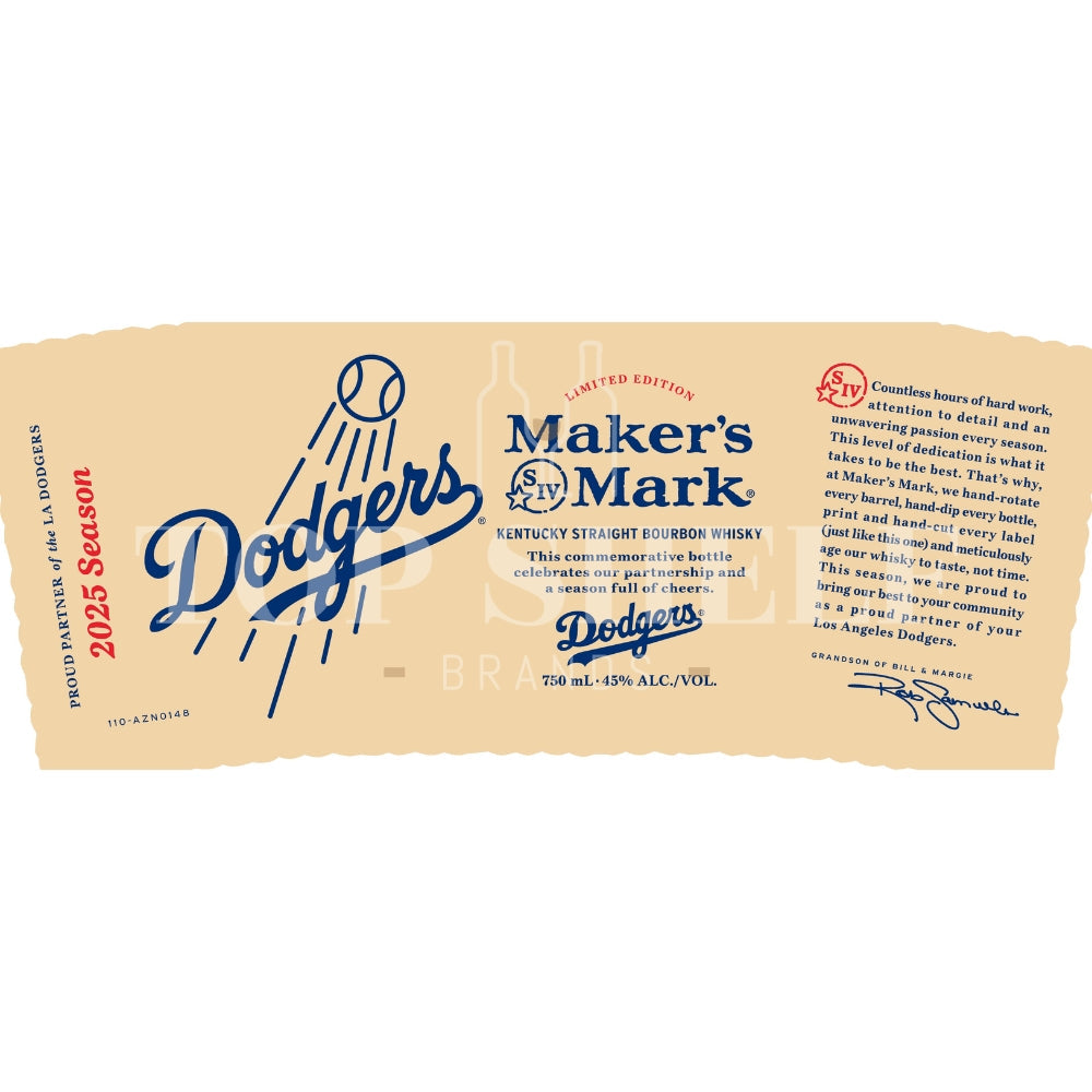 Buy Maker’s Mark LA Dodgers 2025 Season Bourbon Online – Craft City