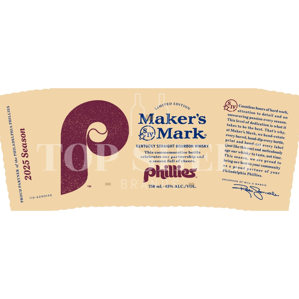 Buy Maker’s Mark Philadelphia Phillies 2025 Season Bourbon Online ...