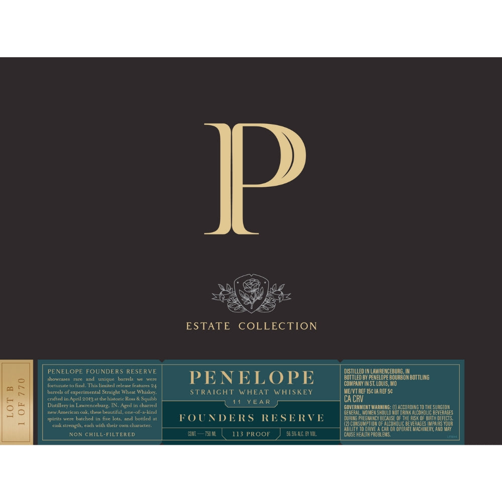 Buy Penelope Estate Collection Founder's Reserve 11 Year Old Online ...