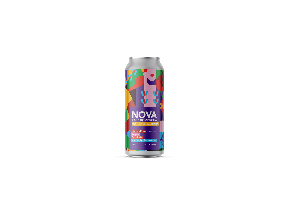 Nova Kombucha AÇAÍ BERRY, GUARANÁ – Craft City